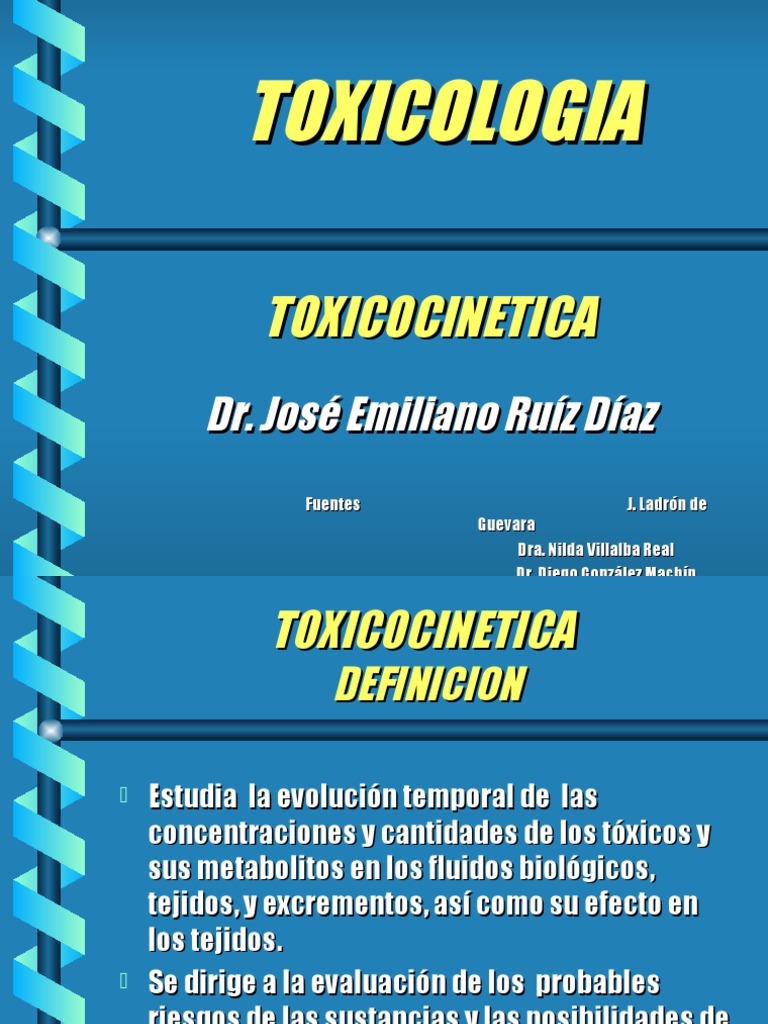 2 Toxicocinetica | PDF | Biotransformación | Toxicidad