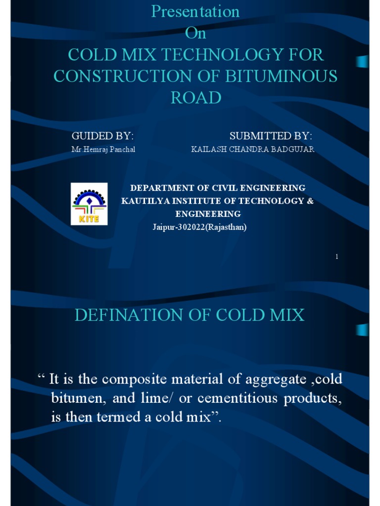 Bituminous Road | PDF | Asphalt | Road Surface