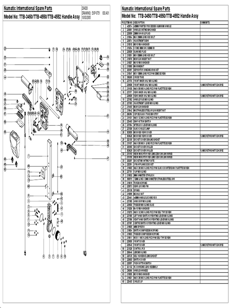 Numatic TTB | PDF | Screw | Electrical Connector