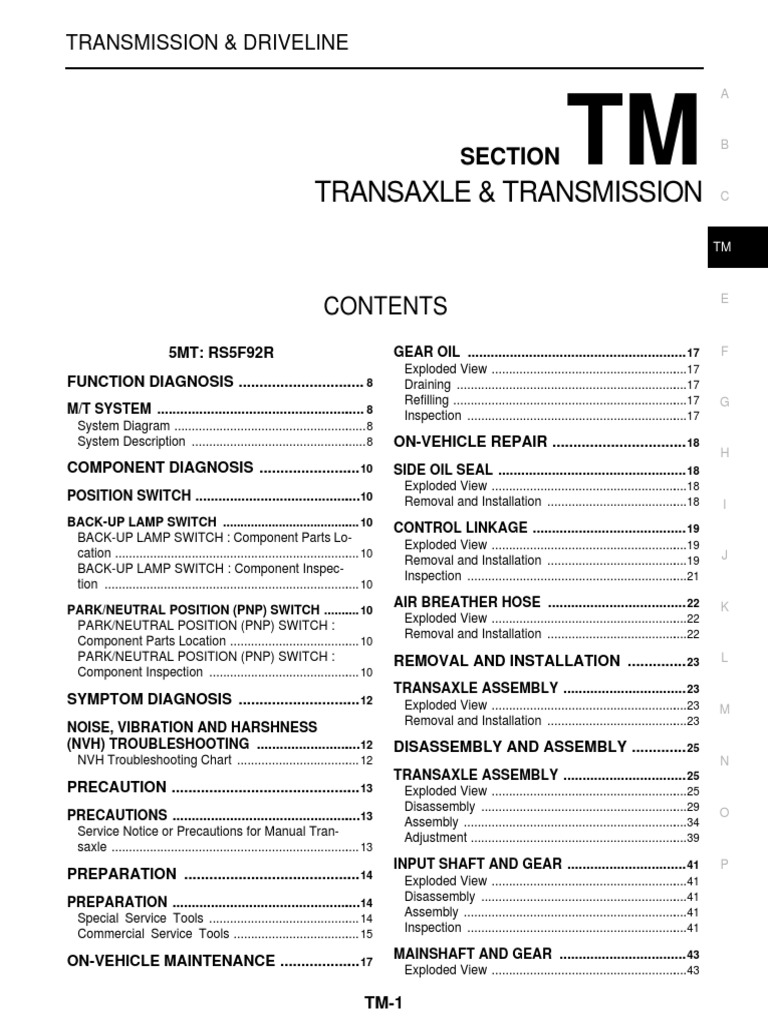 Transmision Qashqai y Renault Koleos | PDF | Automotive Industry | Mechanical Engineering