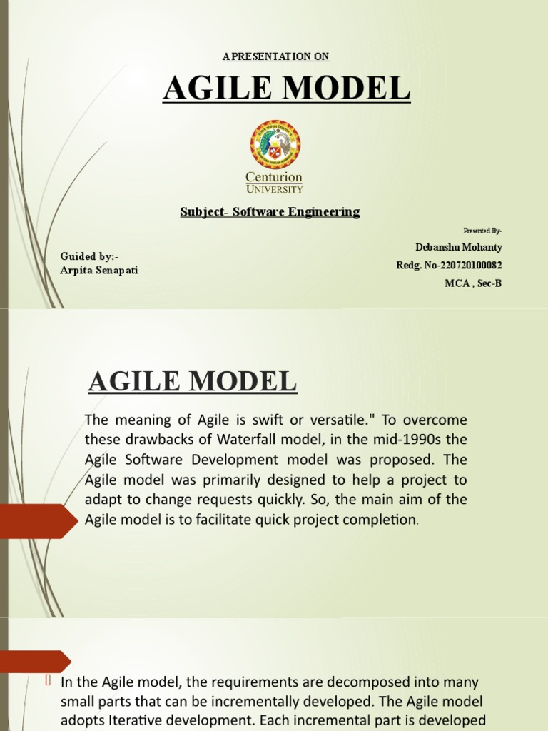 Agile Model | PDF | Agile Software Development | Product Development