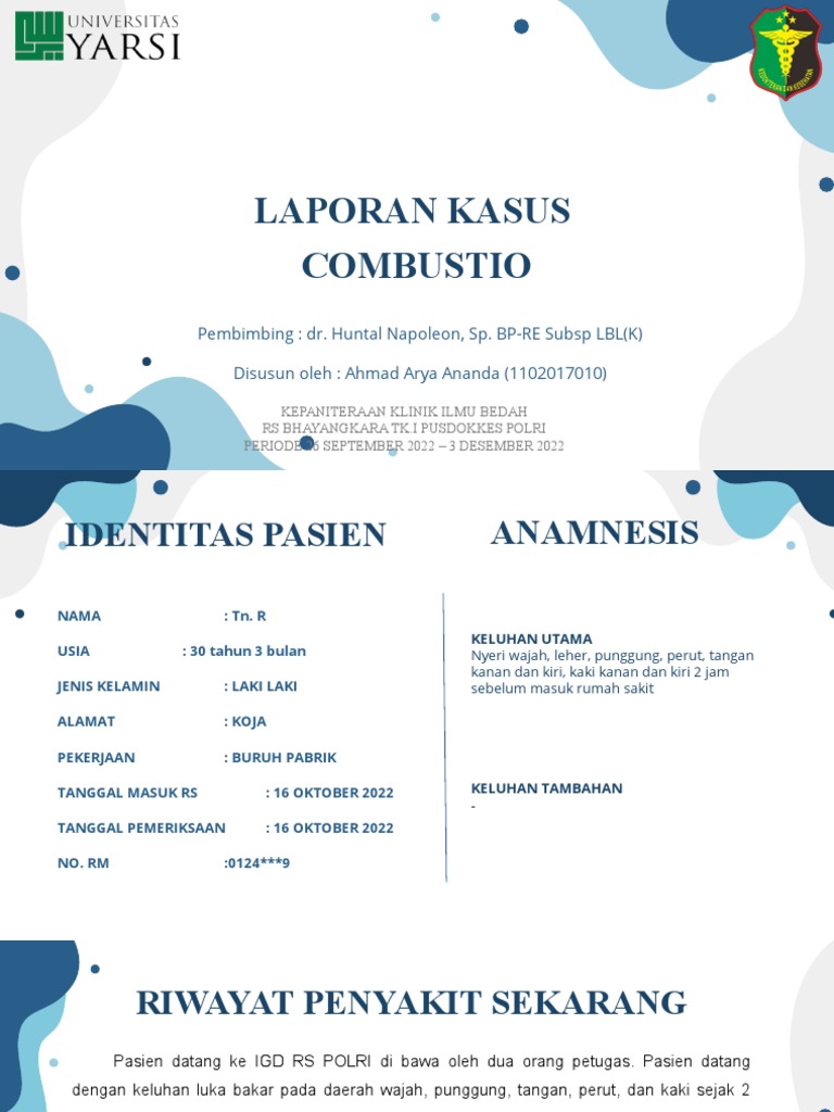 Laporan Kasus - Ahmad Arya Ananda 1102017010 - Combustio | PDF