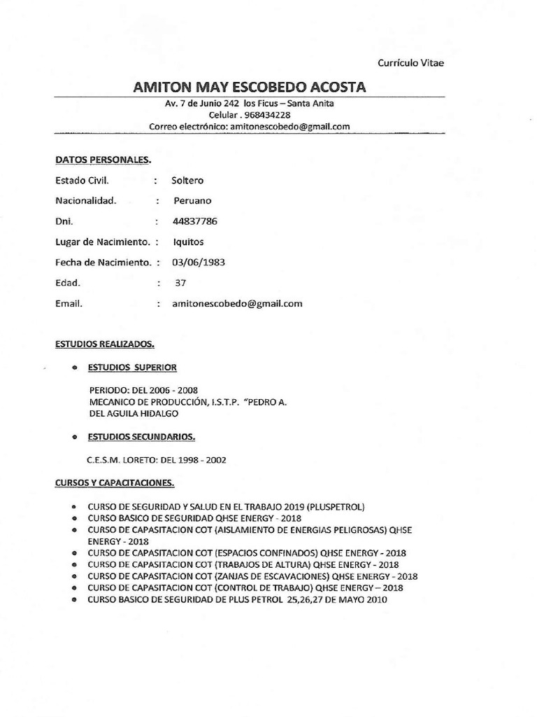 CV Documentado. 2022 | PDF