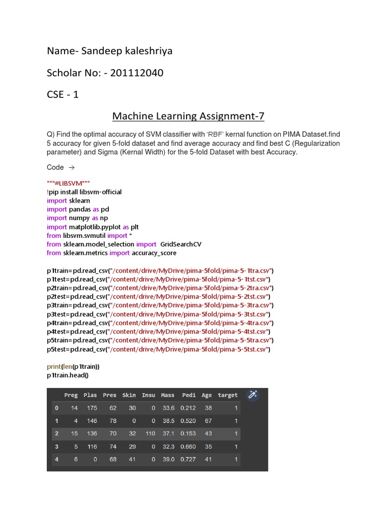 Ml Assignment 7 Pdf Computational Neuroscience Behavior Modification