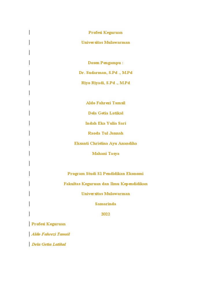 Profesi Kependidikan | PDF