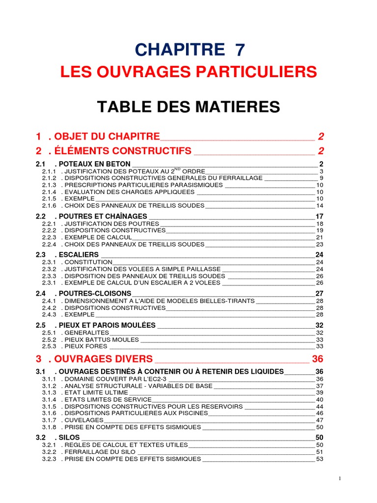 Ouvrages particuliers en béton armé | PDF | Fondation profonde | Béton armé
