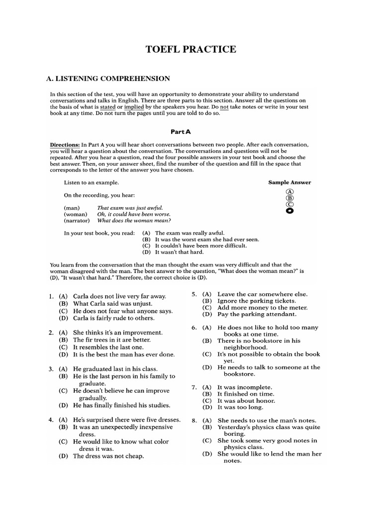 Toefl Practice | PDF | Pipeline Transport | Earth Sciences