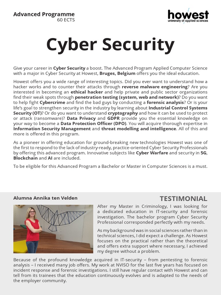 Advanced Programme Cyber Security | PDF | Security | Computer Security