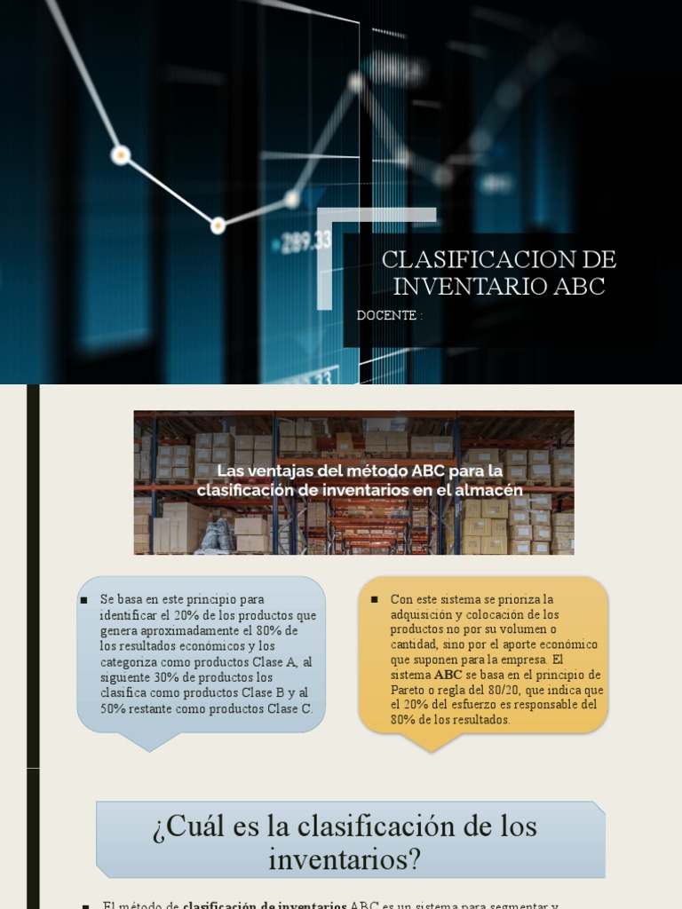 Clasificacion de Inventario ABC | PDF | Inventario | Economias