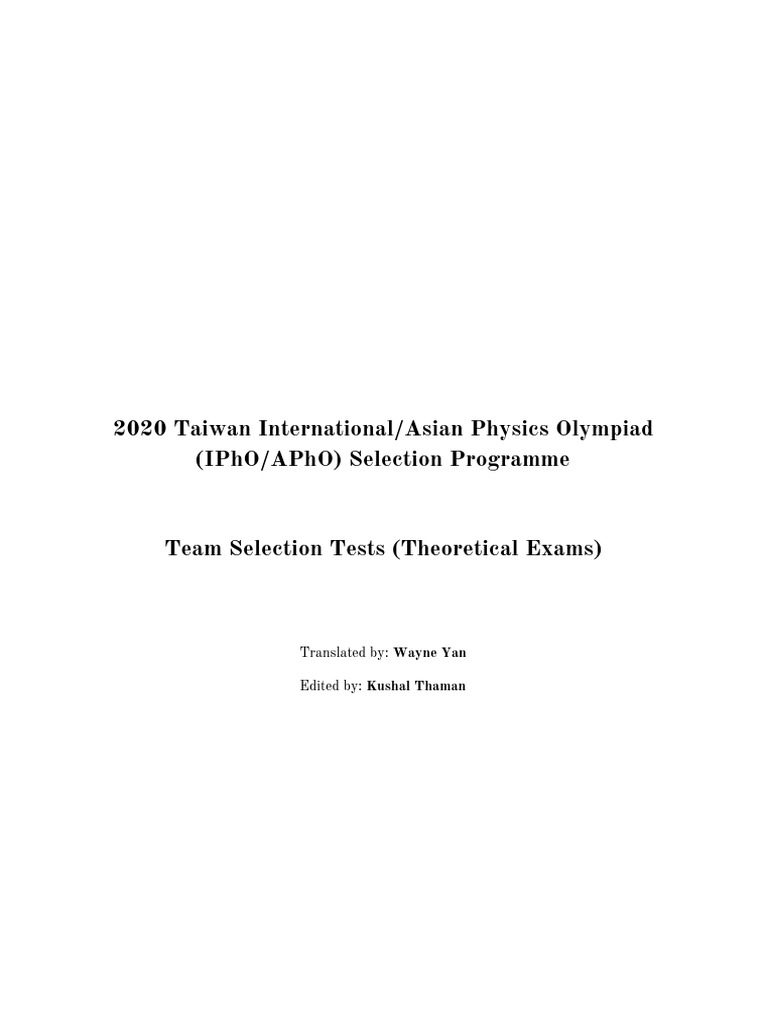 2020 Taiwan TST-Translation | PDF | Electron | Electromagnetic Radiation