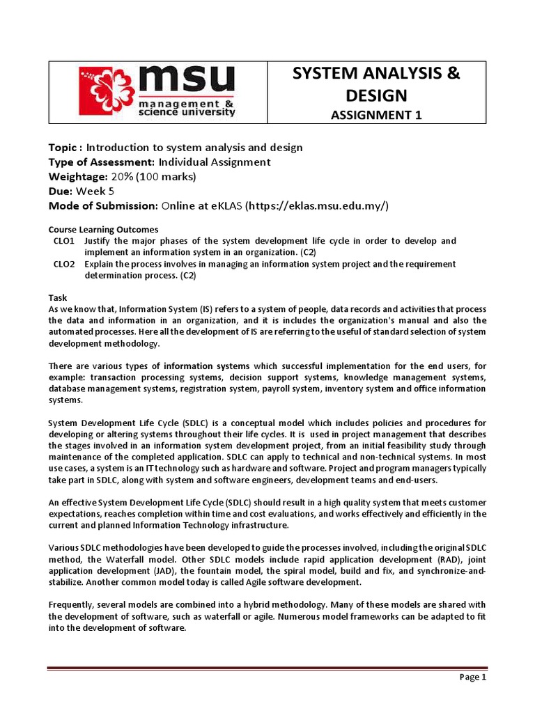 An Introduction to Information Systems: Defining System Development Life Cycles and Their ...