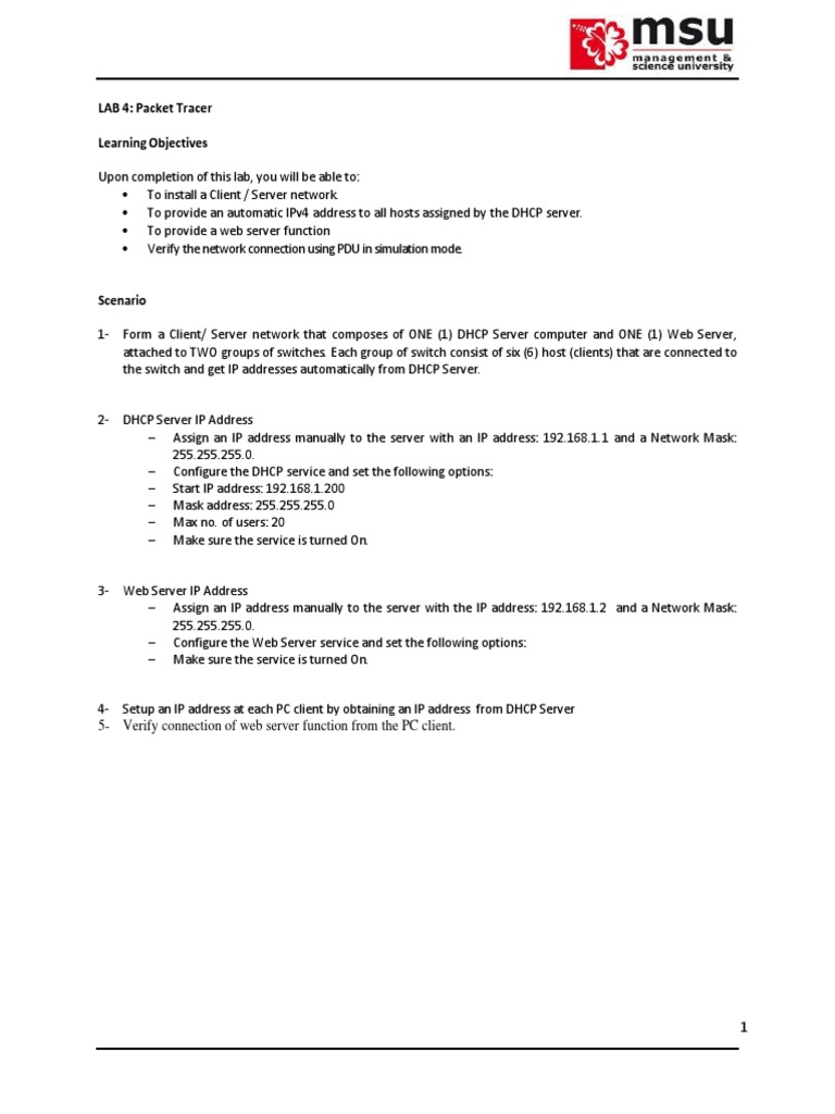 Lab Exercise 4 Pdf 