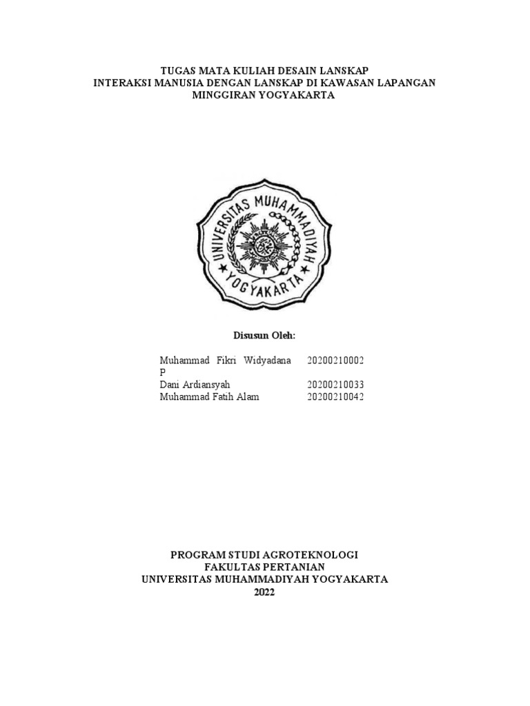 Paper Tugas Mata Kuliah Desain Lanskap | PDF | Seni