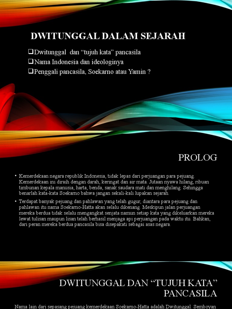 Dwitunggal Dalam Sejarah (PPT 2) | PDF