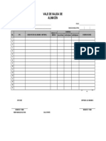 Formato De Vales De Salida De Almacén Pdf
