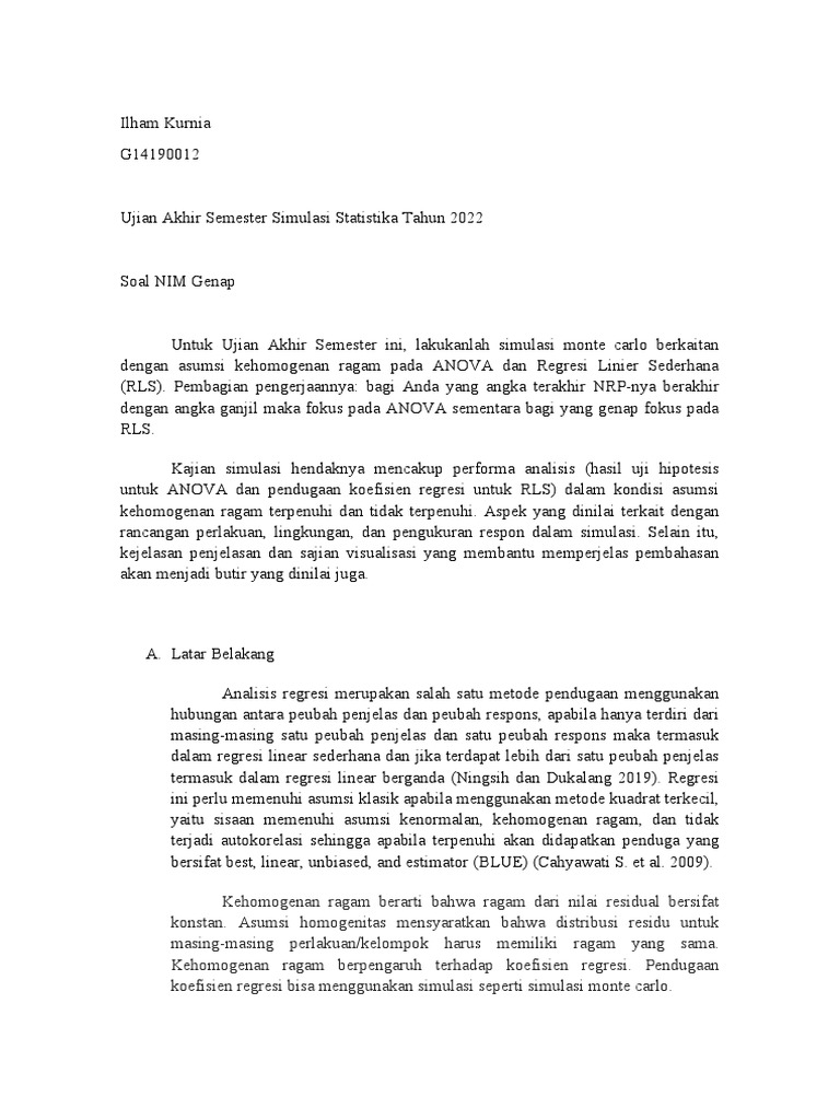 (Ilham Kurnia) (G14190012) (UAS STK473 - 2022) | PDF