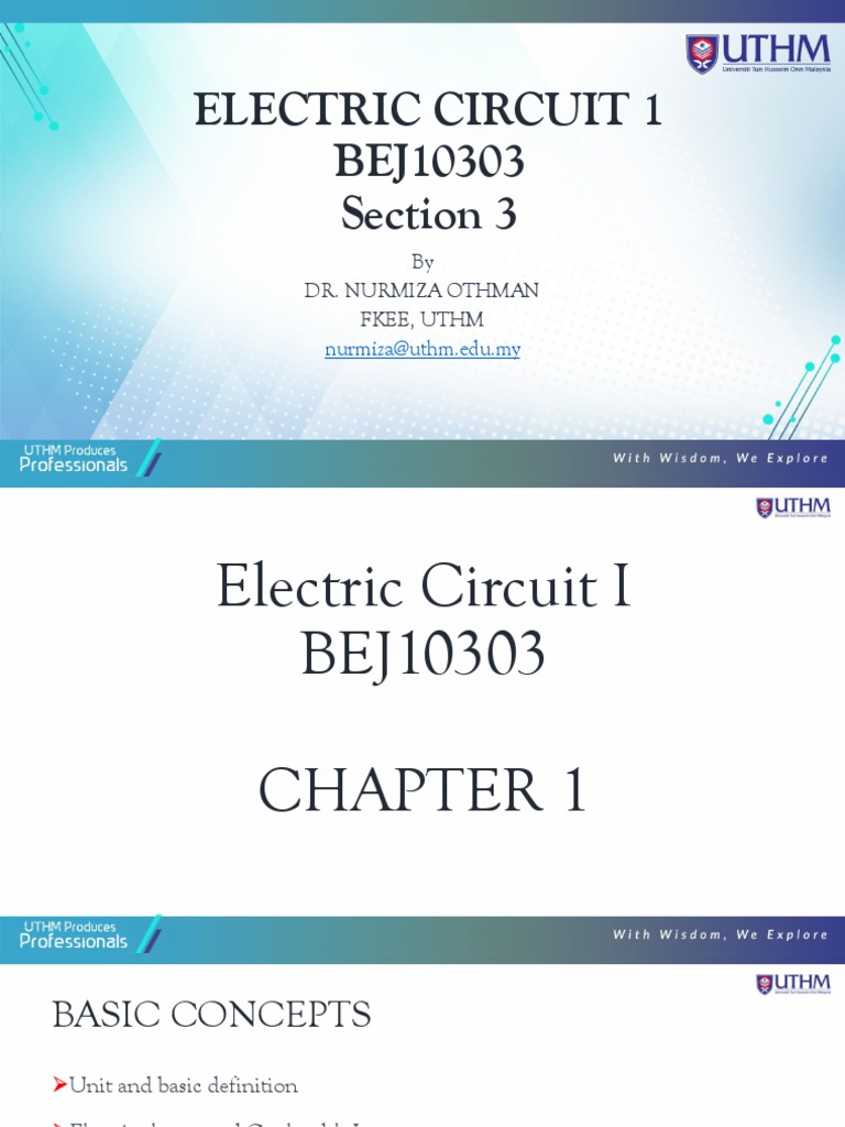 Ec1semi2223 Chapter1 Nurmizapdf | PDF | Voltage | Electrical Network