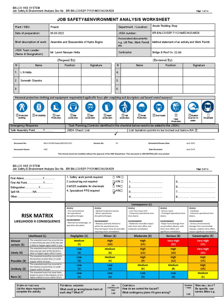 Jsea For Assemble and Disassemble of Hydra Engine | PDF | Personal ...