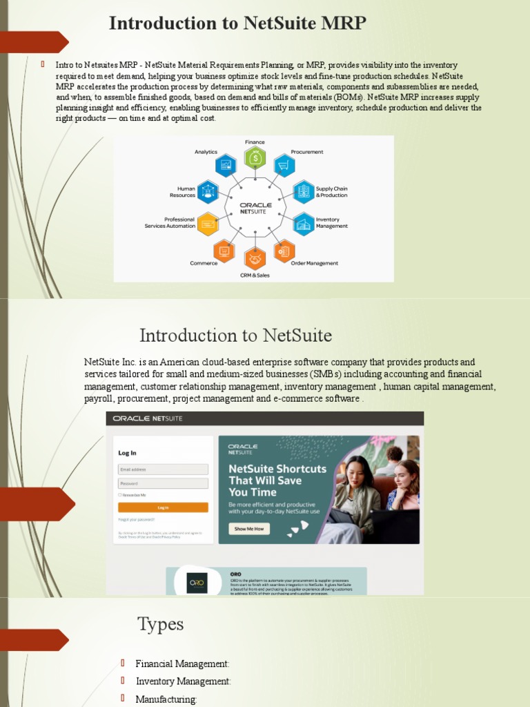 Introduction To NetSuite MRP | PDF | Inventory | Warehouse