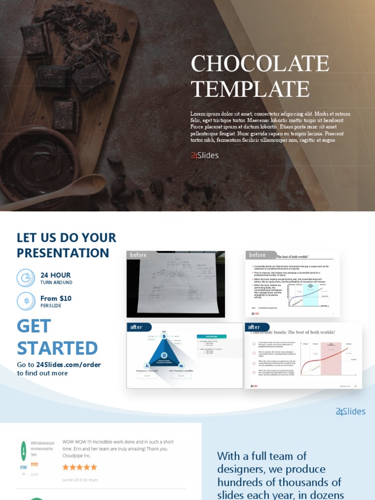 A Template for Creating Chocolate-Themed Presentation Slides | PDF | Tullii