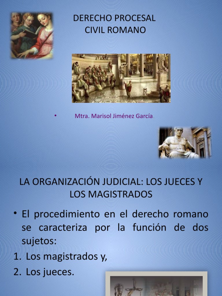 Der Proc Civil Romano | PDF | Propiedad | Ley común