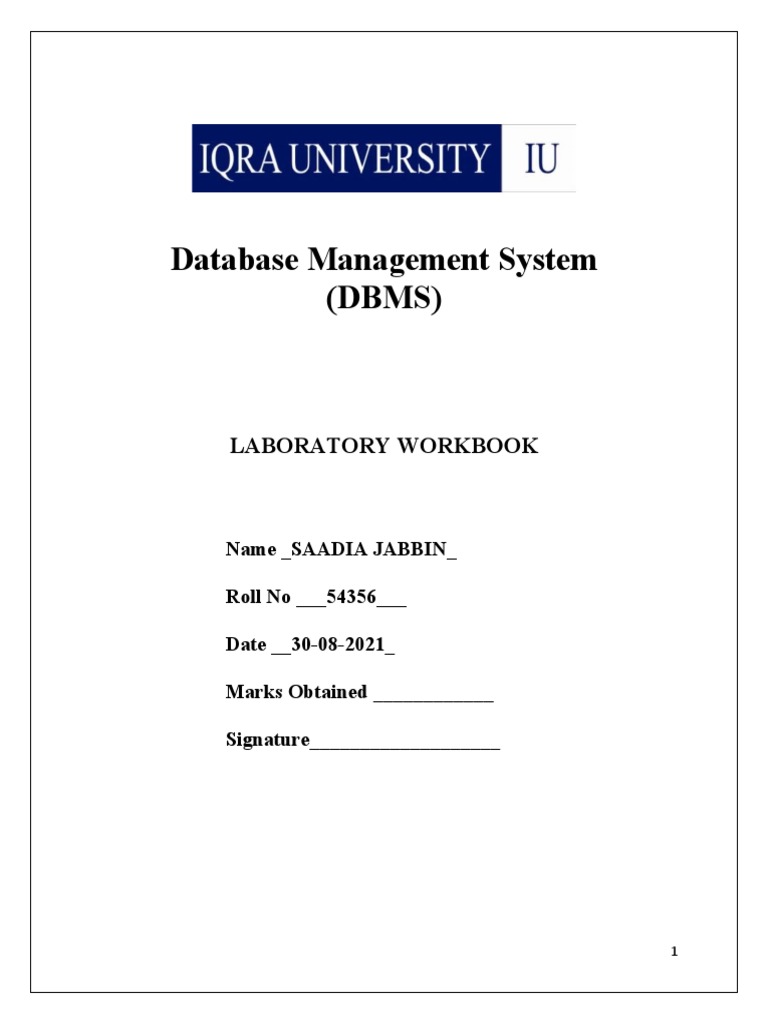 Dbms Manual | PDF | Relational Model | Relational Database Dbms Manual | PDF | Relational Model | Relational Database