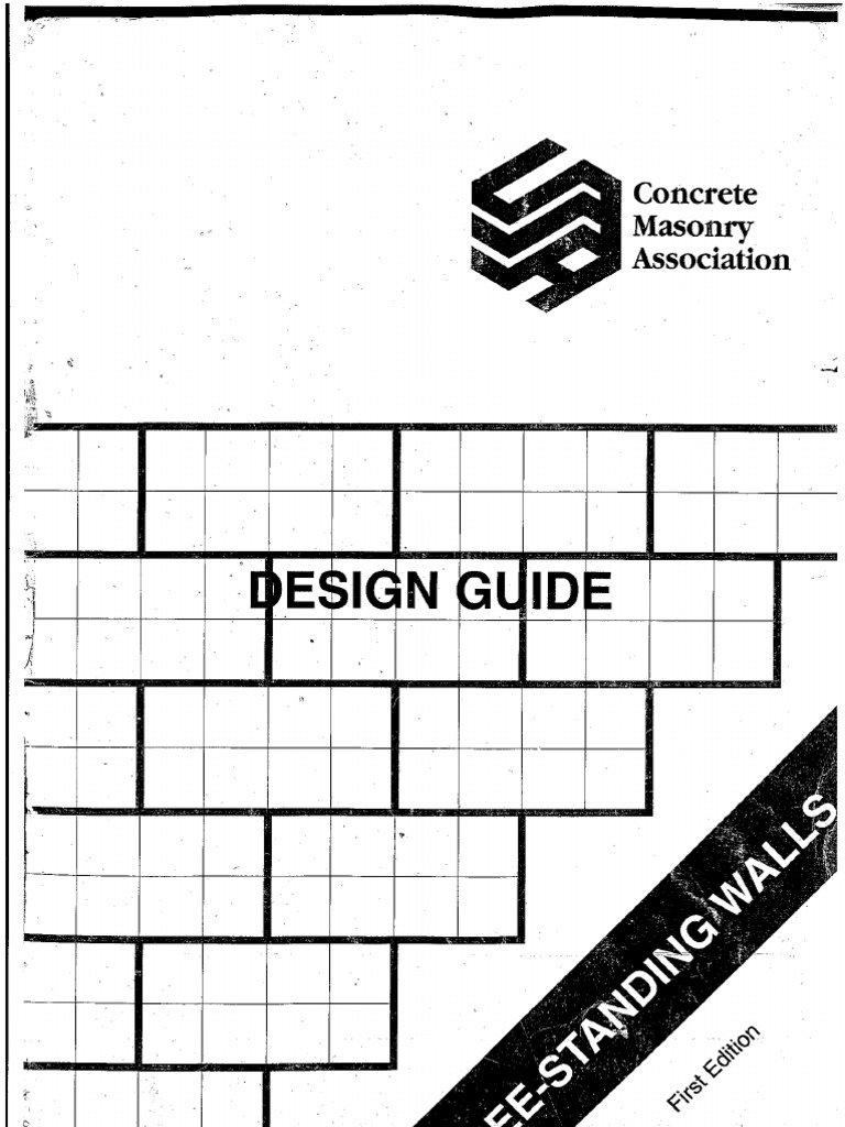 Concrete Masonry - Free Standing Walls | PDF | Engineering | Building