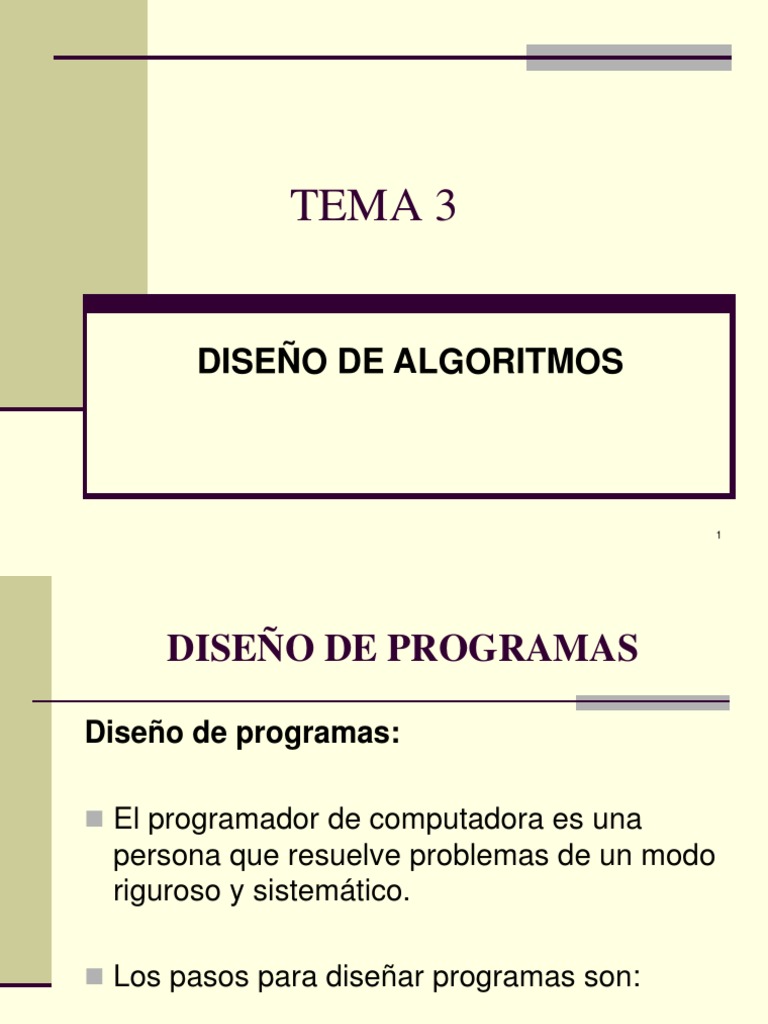 Tema 3 | PDF | Algoritmos | Programación de computadoras