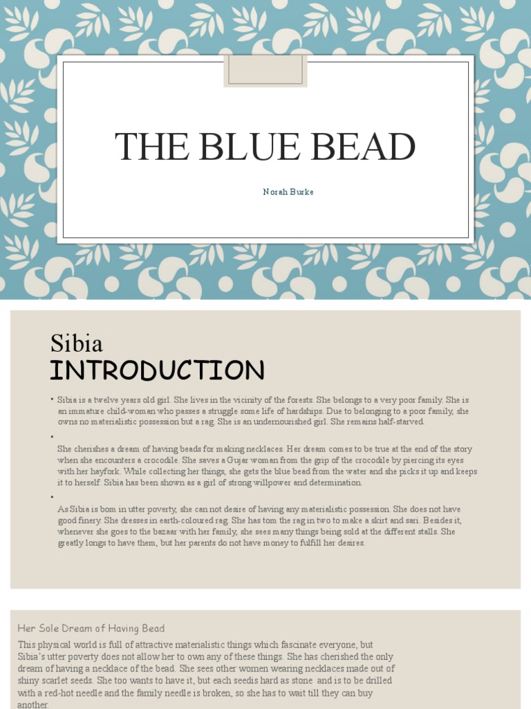 The Blue Bead | PDF