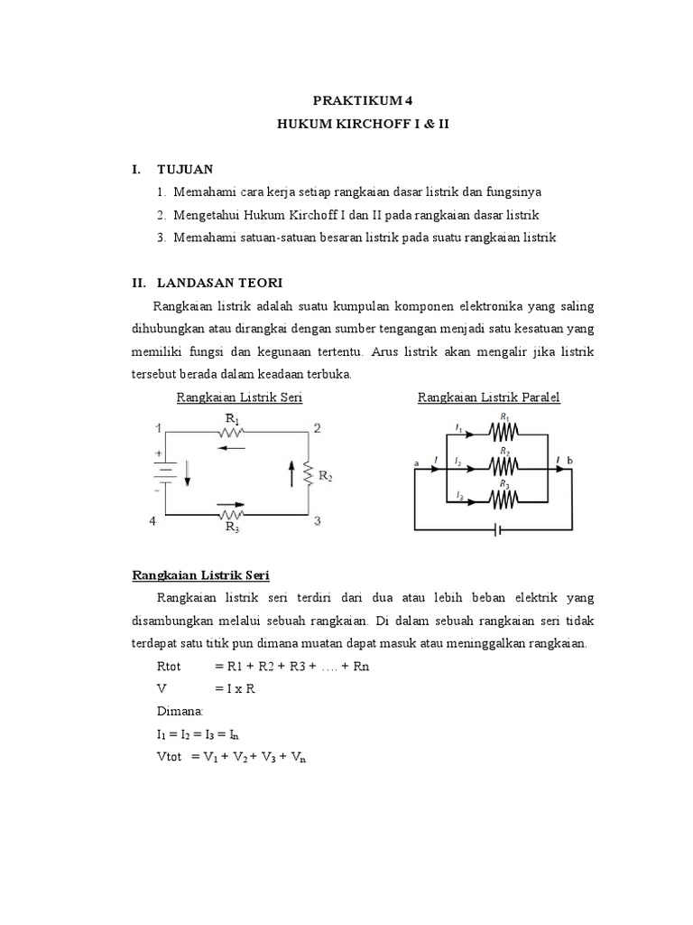 Modul Hukum Kirchoff | PDF | Metode & Bahan Ajar