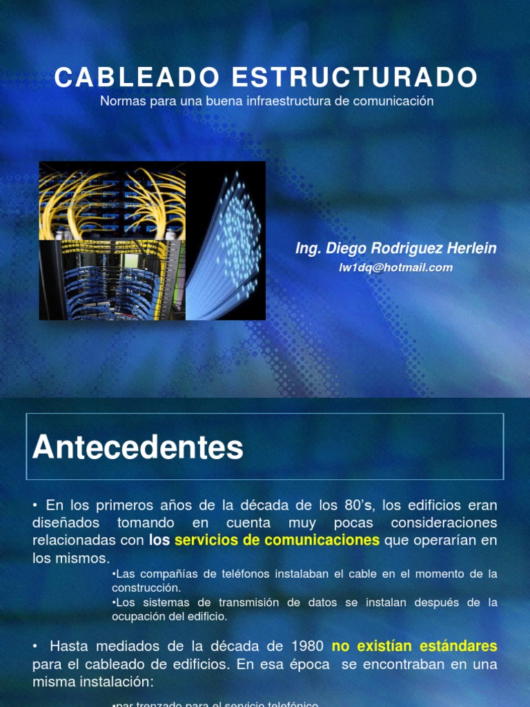 6 Cableado Estructurado | PDF | Ingenieria Eléctrica | Telecomunicaciones