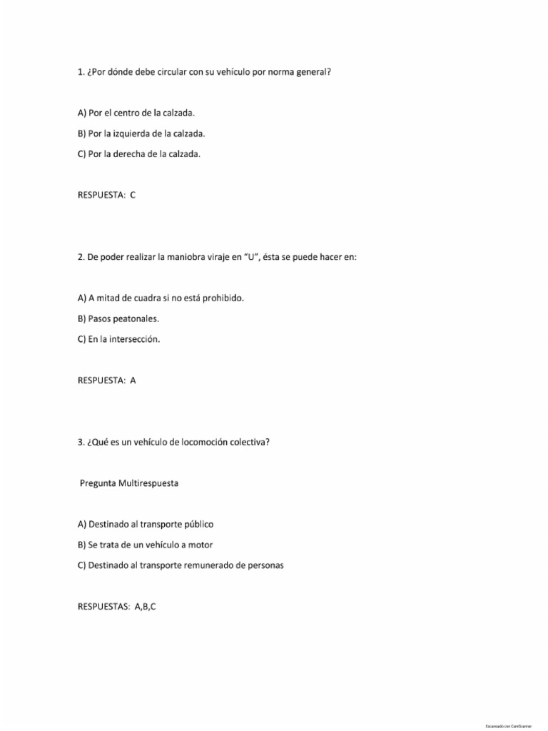 Examen Clase B | PDF