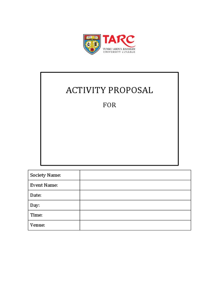 Student Activity Proposal | PDF