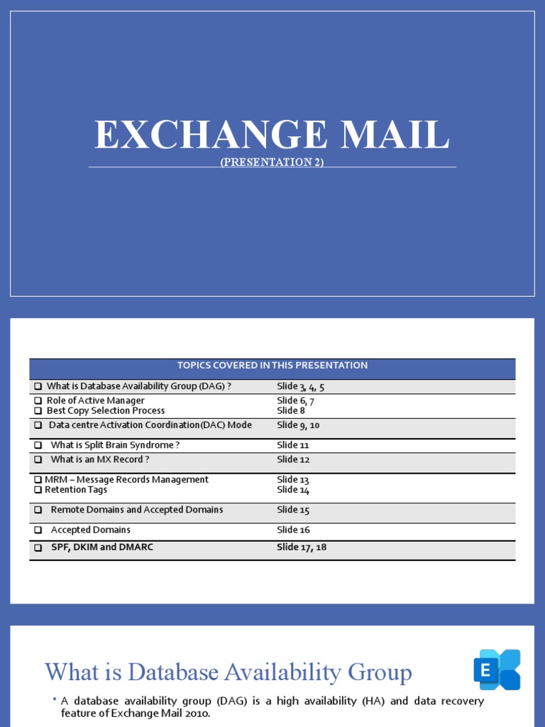 All About Exchange Server Management and Other Identities | PDF ...