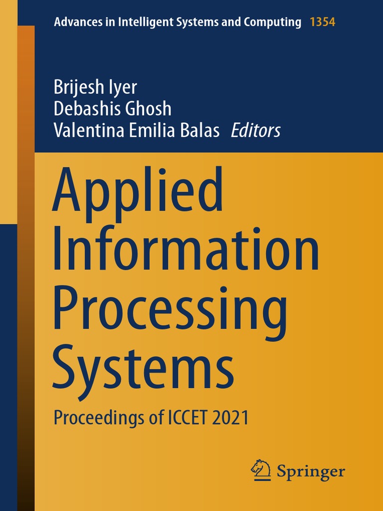Applied Information Processing Systems 2022 | PDF | Deep Learning | Brain Tumor