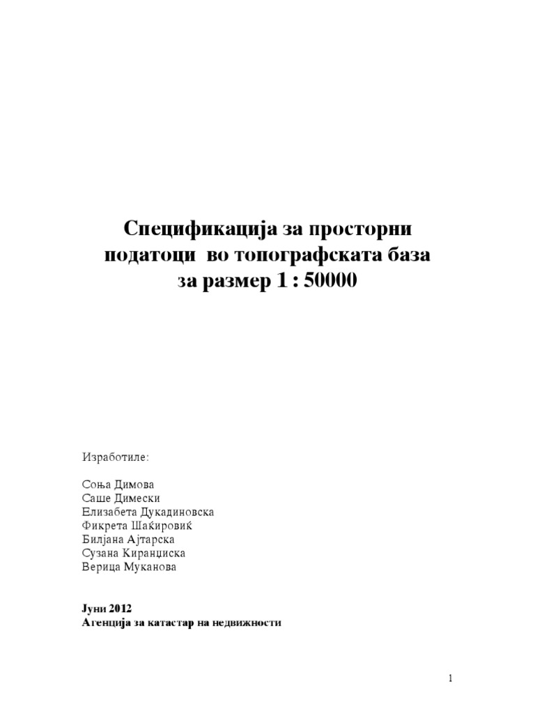 Specifikacija tk50 | PDF