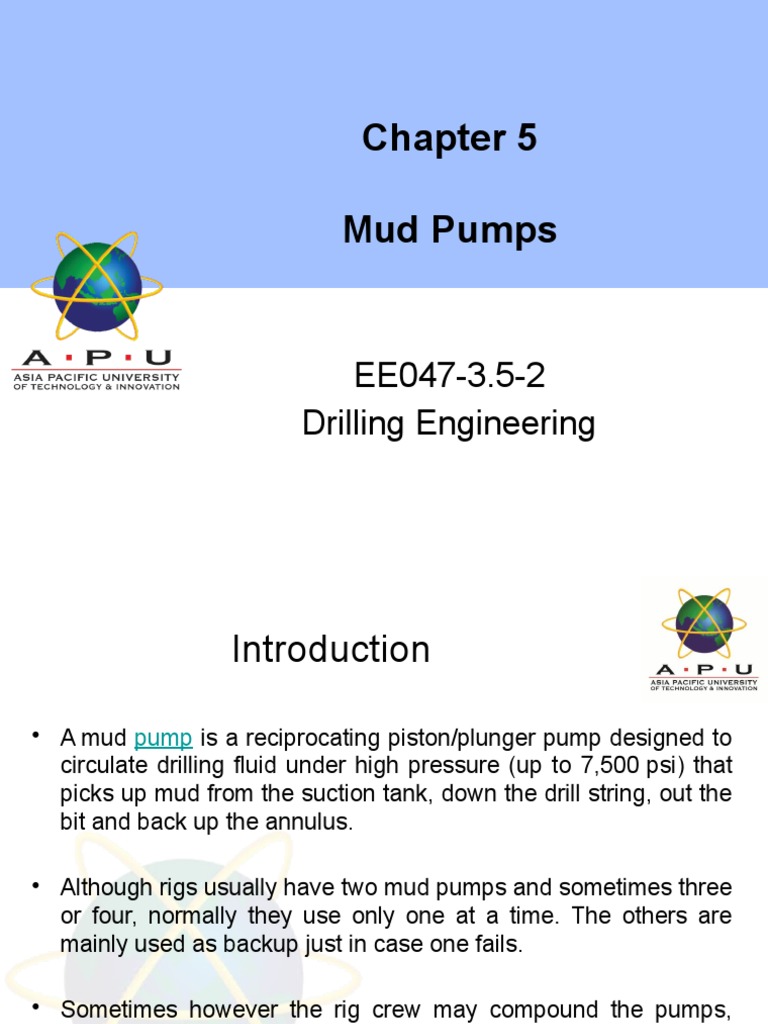 5 - Mud Pumps | PDF | Pump | Piston