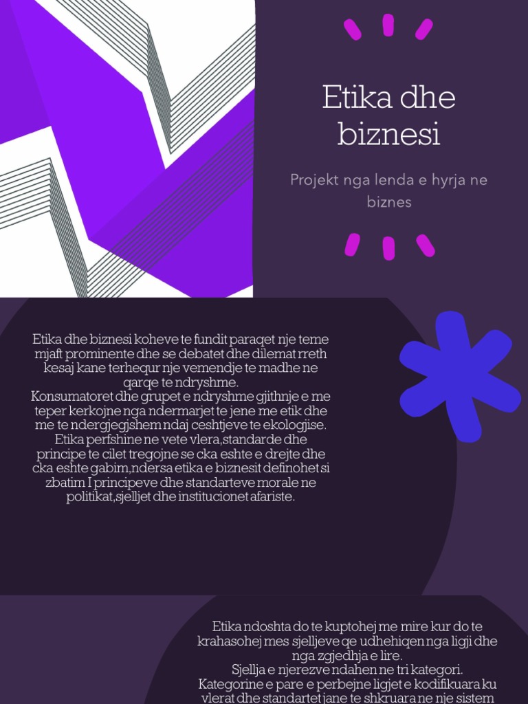 Etika Dhe Biznesi | PDF