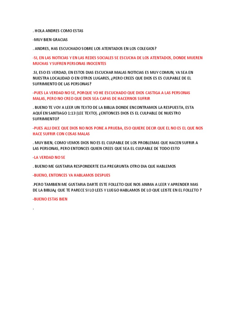 Hola Andres Como Estas | PDF