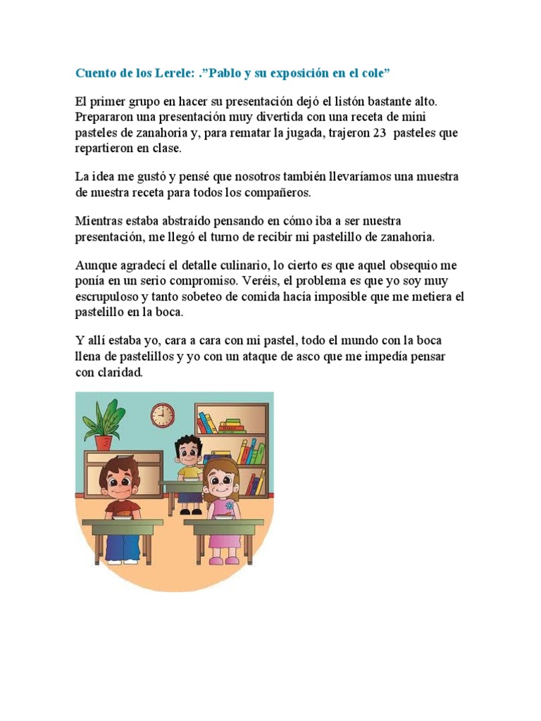 Pablo y el Dilema del Pastelillo | PDF