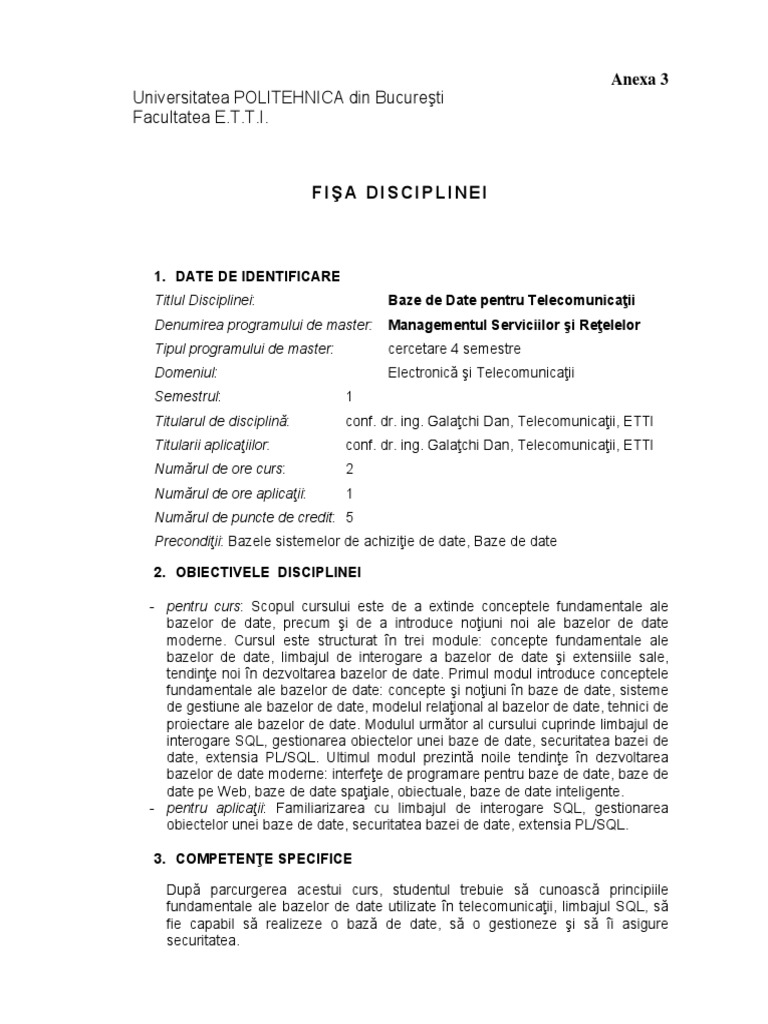 Fise Discipline TSAC | PDF