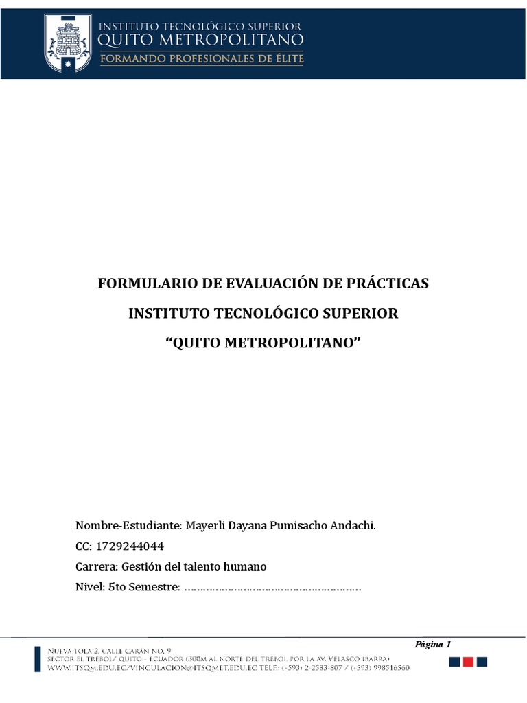 Formato Hoja de Evaluación Practicas | Descargar gratis PDF | Evaluación | Business