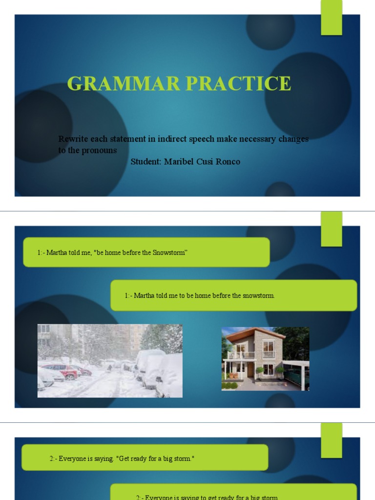 Grammar Practice | PDF