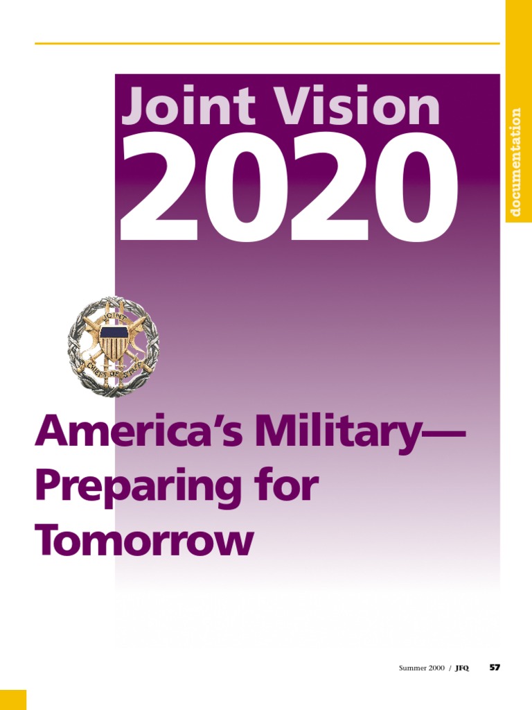 Us Joint Vision 2020 | PDF | Military | Interoperability