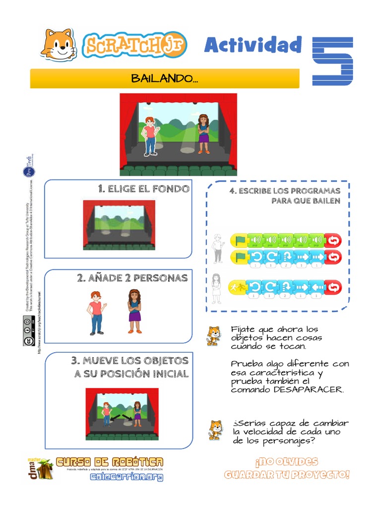Fichas Scratch Jr 5 Pdf