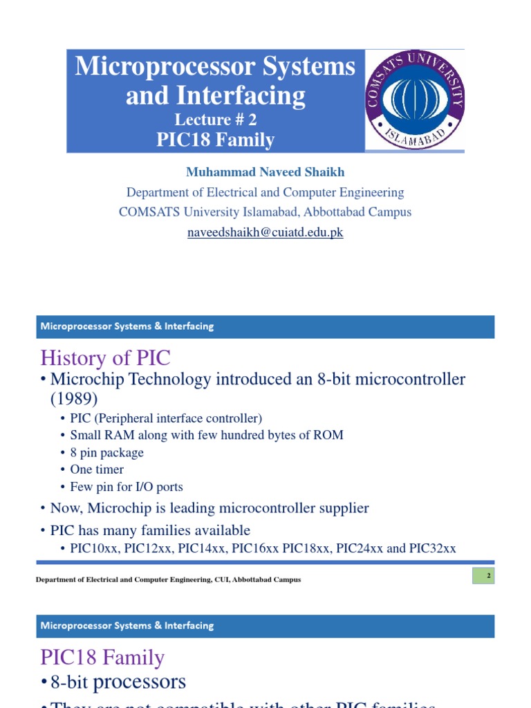 Slides Lec2 | PDF | Read Only Memory | Microcontroller