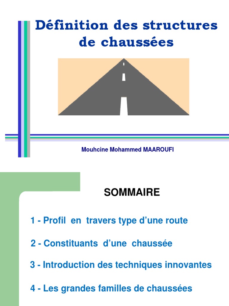 1-Définition Des Structures de Chaussées | PDF | Fatigue (matériau) | Béton