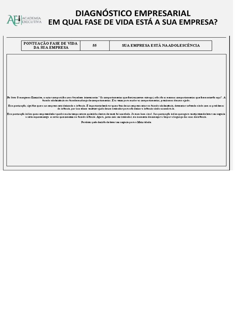 Modelo Diagnóstico Empresarial Pdf