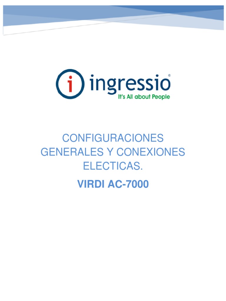 Configuración Virdi AC-7000 | PDF | Autenticación | Dirección IP