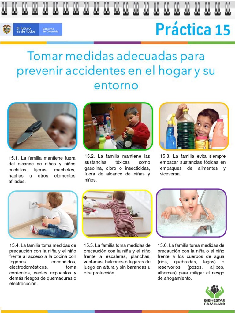 Ficha Practica 15 Tomar Medidas Adecuadas Para Prevenir Accidentes En El Hogar Y Su Entorno 